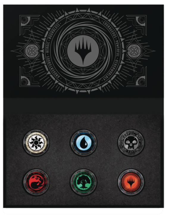 Magic The Gathering: Mana & Planeswalker Crests 6PC AR Pin Collectors